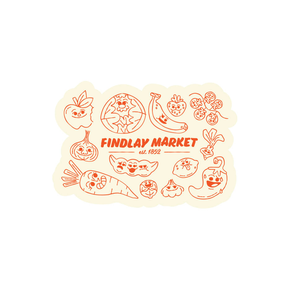 Findlay Market Friends Sticker – Rivertown Inkery & Apparel